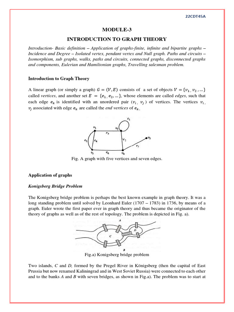 MODULE-3 - Introduction To Graph Theory | PDF | Vertex (Graph Theory ...