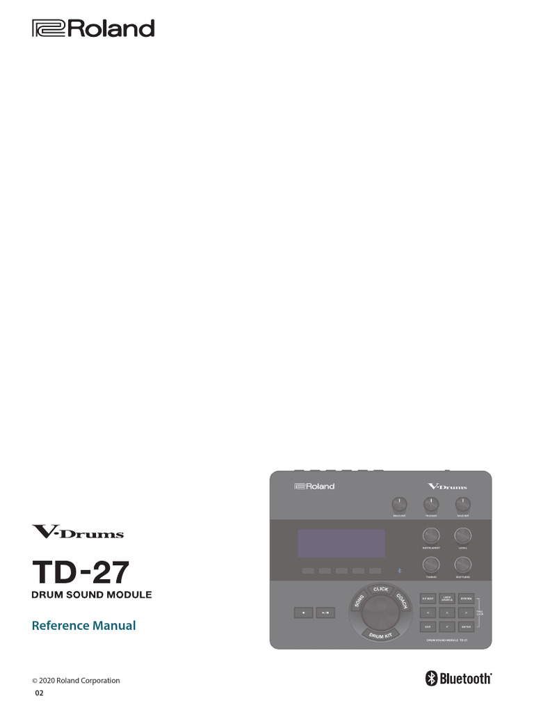 TD-27 Reference Eng02 W | PDF | Drum Kit | Usb