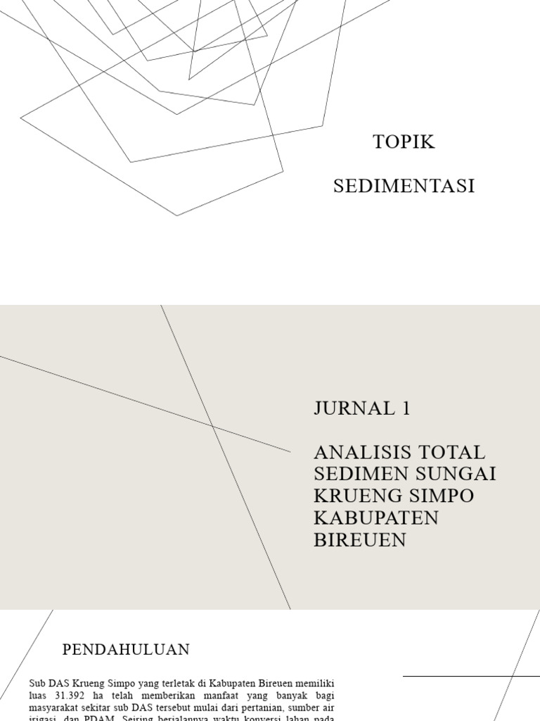 Sedimentasi Sungai Krueng Simpo | PDF