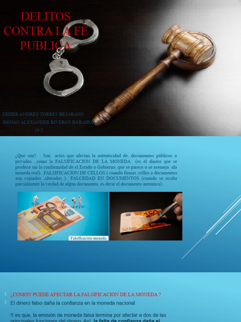 Delitos Contra La Fè Publica | PDF