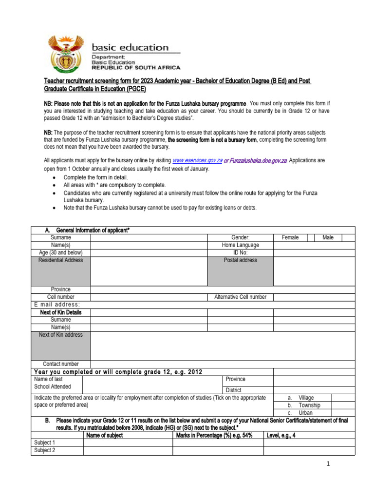 Teacher Recruitment Screening 2023 | PDF | Teachers | Recruitment