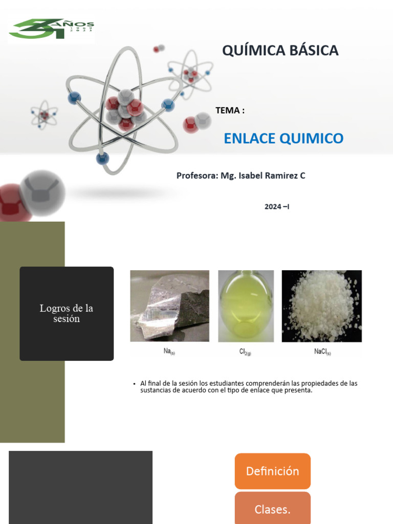 Tipos de Enlace Químico y Sólidos | PDF | Enlace químico | Enlace covalente