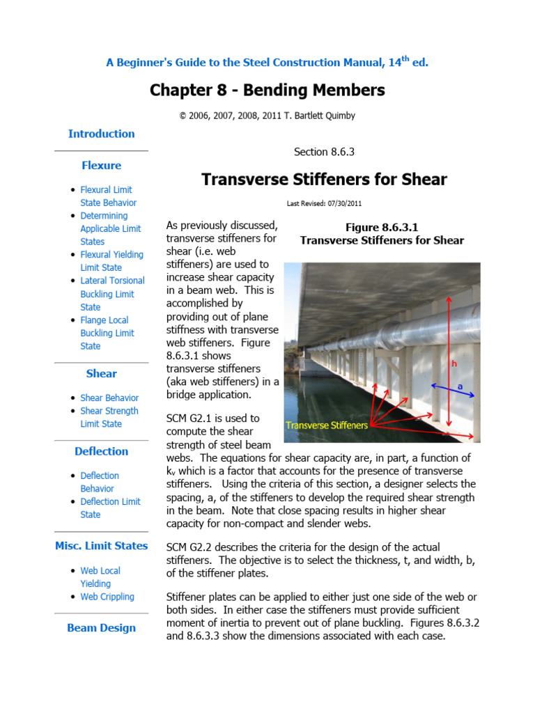 Transversal Stiffeners | PDF | Bending | Beam (Structure)