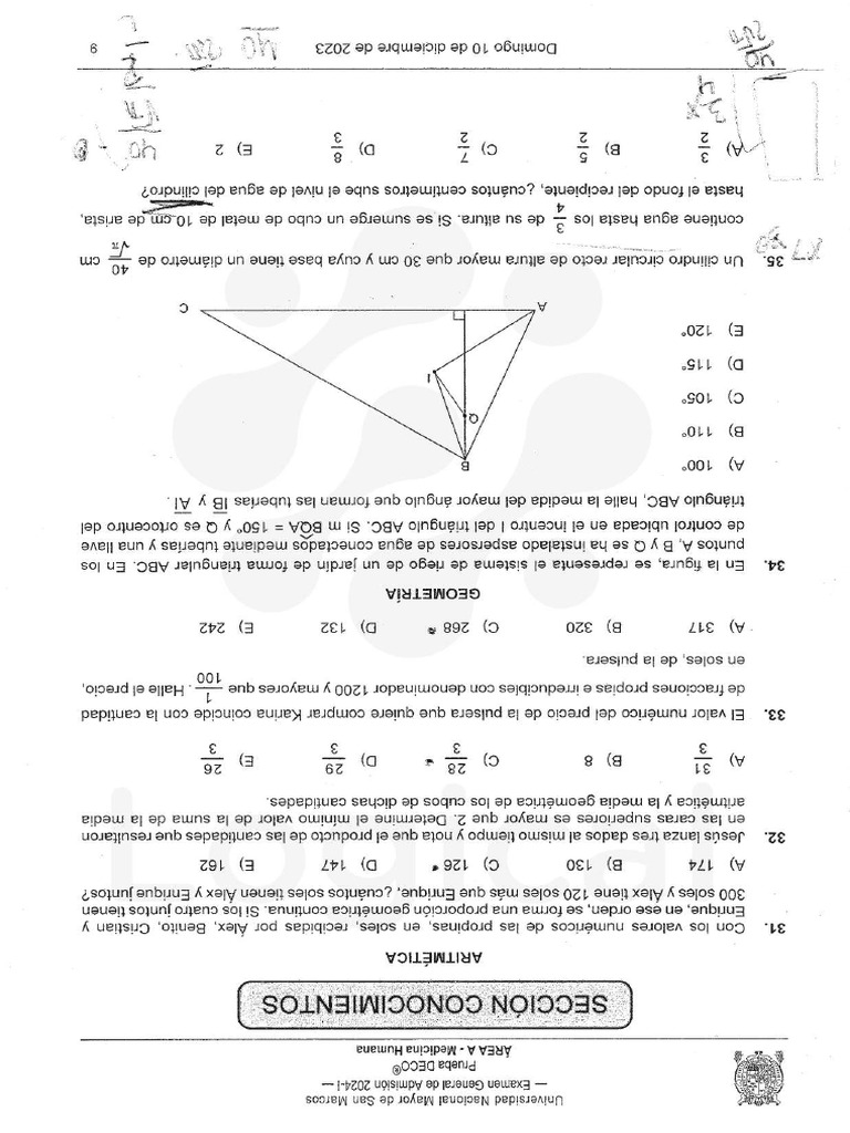 Admision San Marcos Medicina Humana 2024 - I - Page-0011 | PDF