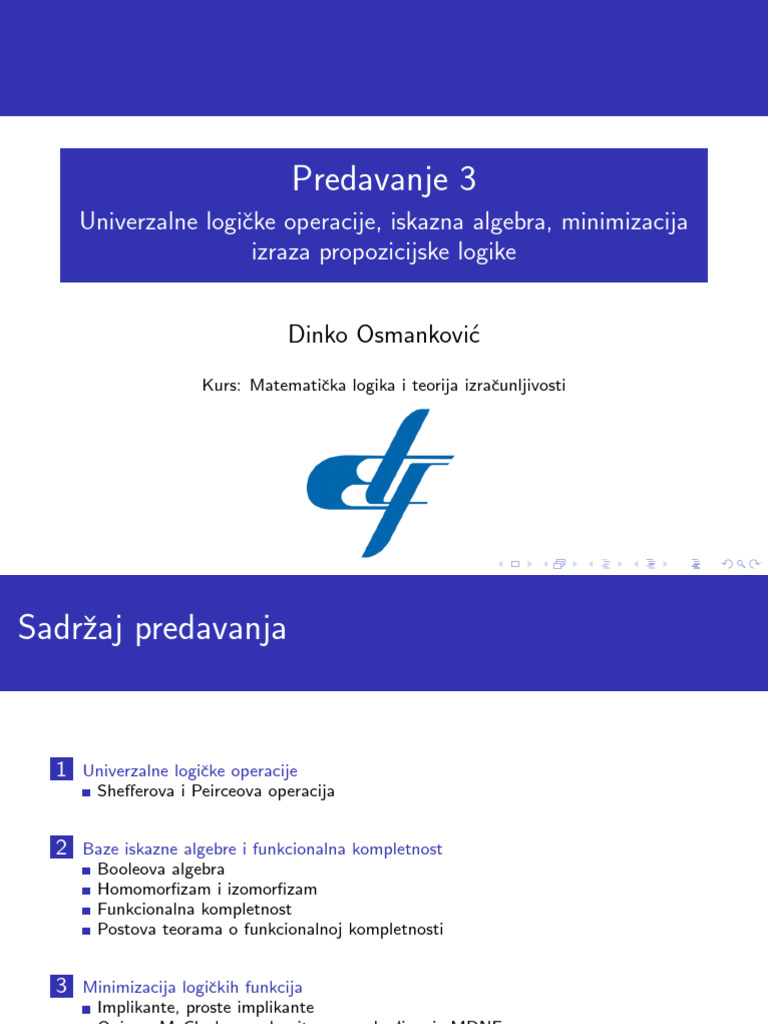 Predavanje 3 | PDF