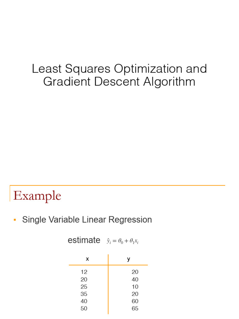 Least Square Vs Gradient Descent | PDF | Least Squares | Mathematical Optimization