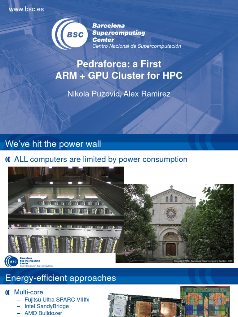 S3064 Pedraforca ARM GPU Cluster HPC | PDF | Graphics Processing Unit ...
