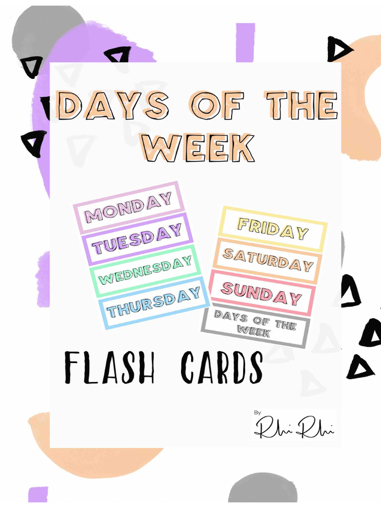 Days of The Week | PDF