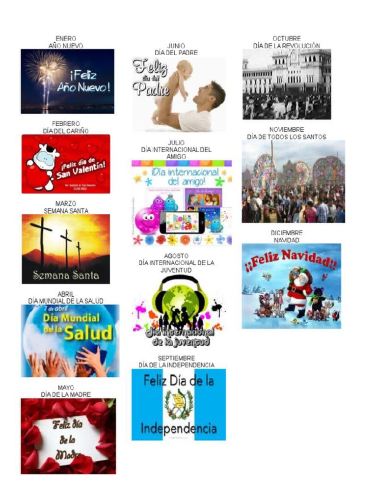 Celebraciones de Cada Mes | PDF