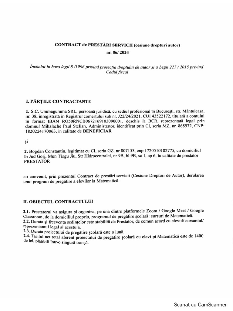 Contrac Constantin Bogdan | PDF