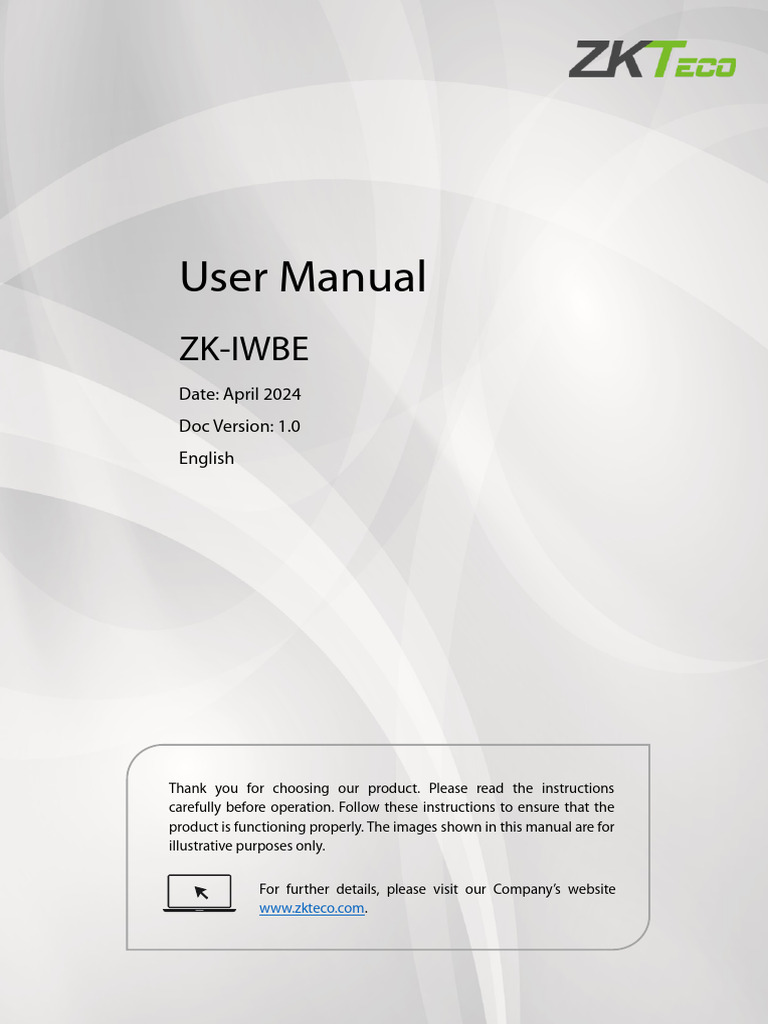 ZK-IWBE Series User Manual 202404 | PDF | Computer Network | Usb