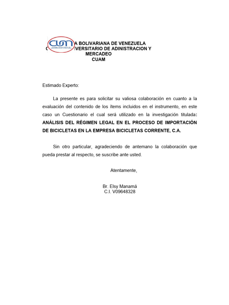 Formato Validación de Instrumento LLENO | PDF | Cognición