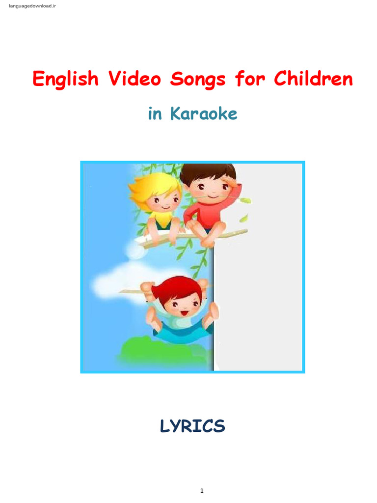 Children's Karaoke Song Lyrics | PDF
