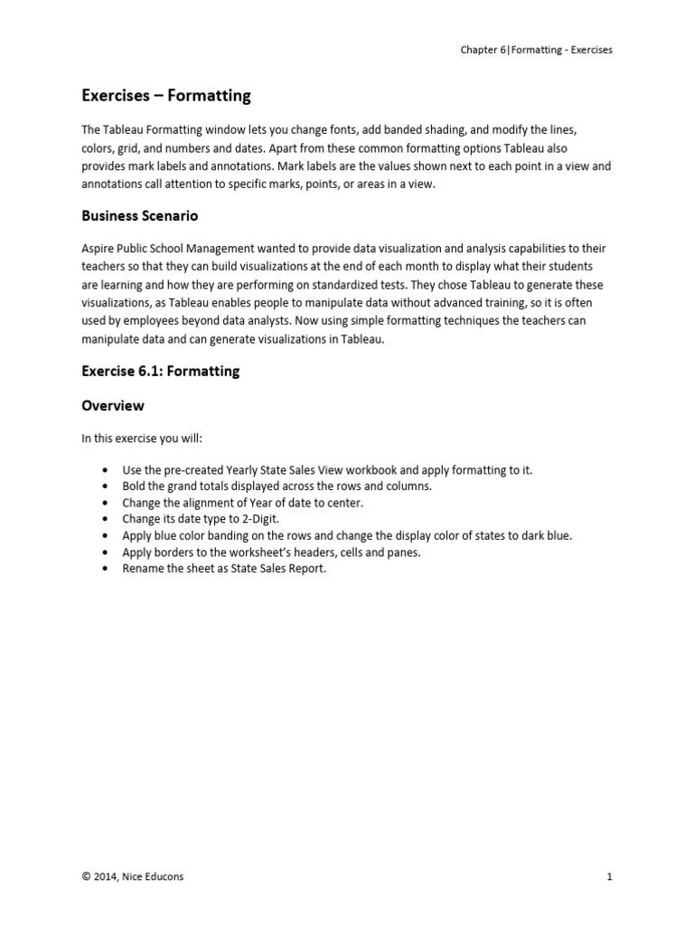 6_Formatting | PDF | Microsoft Excel | Worksheet