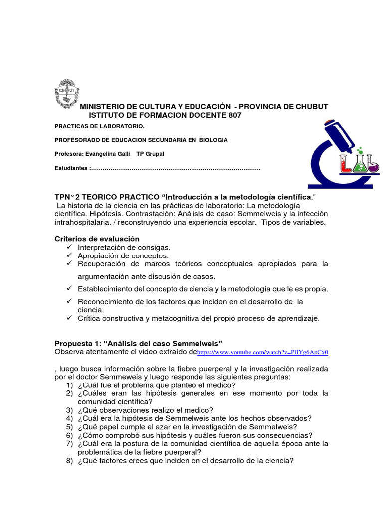 TPN2 Teorico Practico Metodo Cientifico Variables 2023 | PDF ...