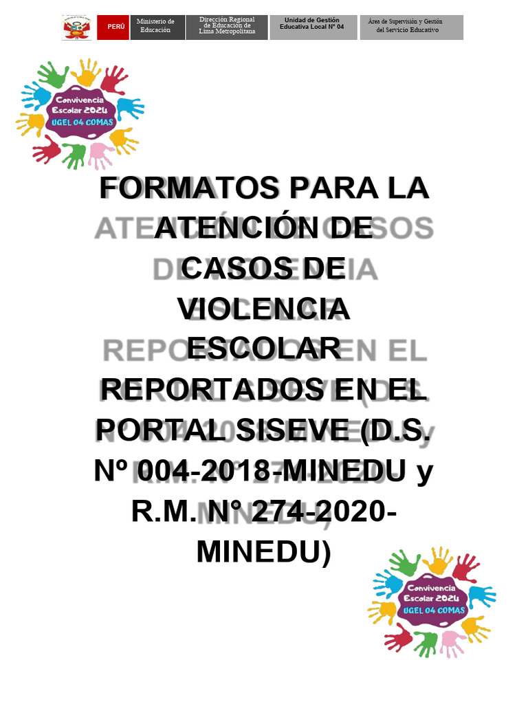Protocolo de Atención a Violencia Escolar | PDF | Lima | Salón de clases