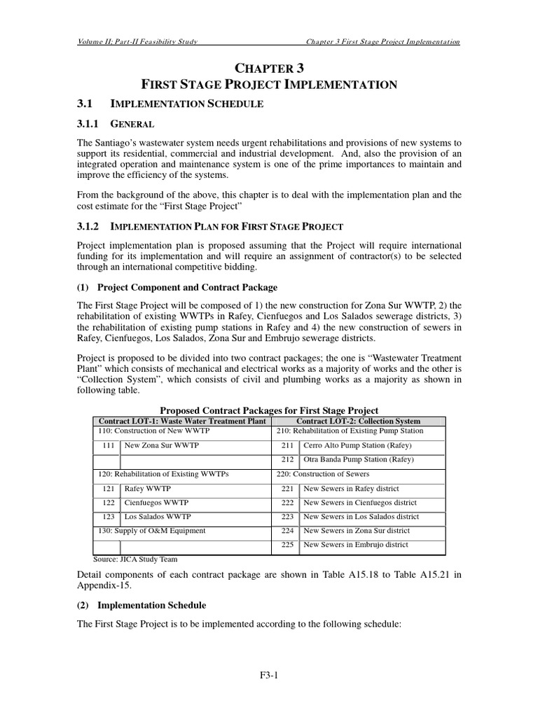 WWTP First Stage Project Implementation | PDF | Sewage Treatment ...