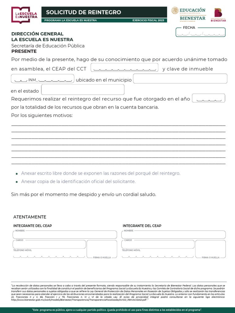 Formato Solicitud Reintegro | PDF | Justicia | Crimen y violencia