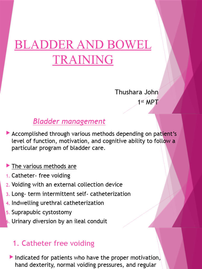 Bladder and Bowel Training | PDF | Urinary Tract Infection | Urination