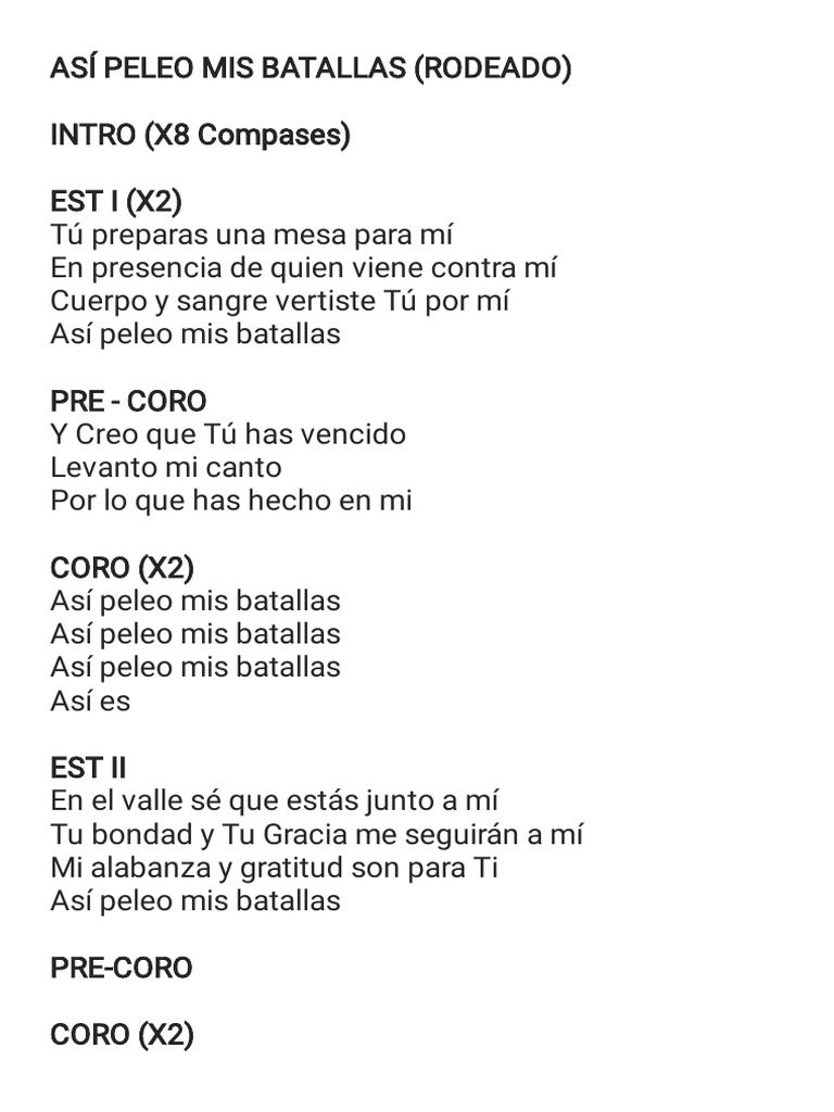Así Peleo Mis Batallas en Jesús | PDF | Historia