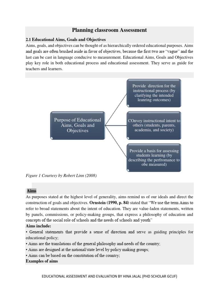 Educational Objectives | PDF | Learning | Cognitive Science