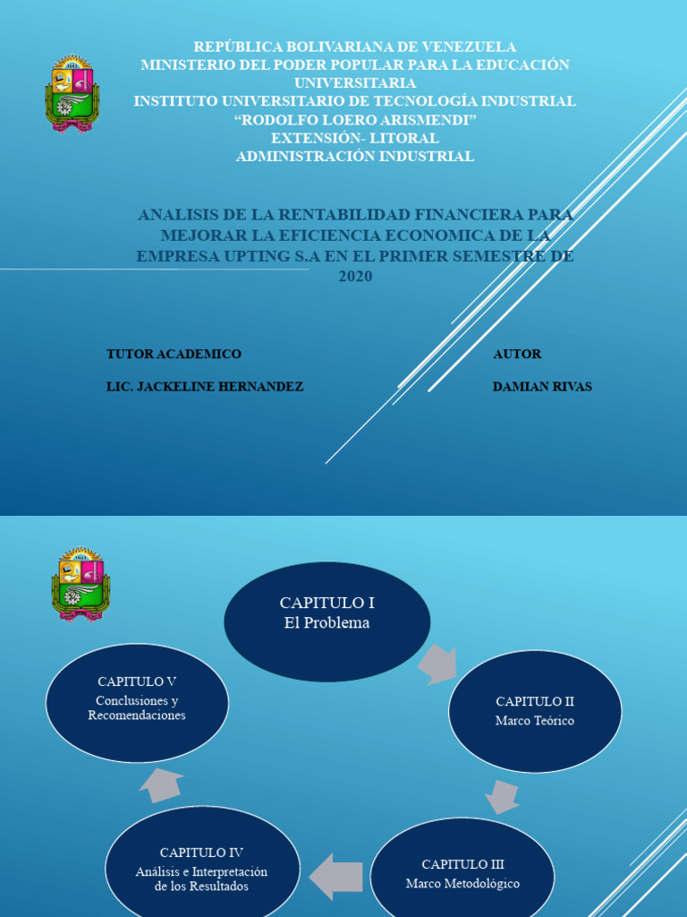 Diapositivas Tesis Damian Rivas | PDF | Business | Economias