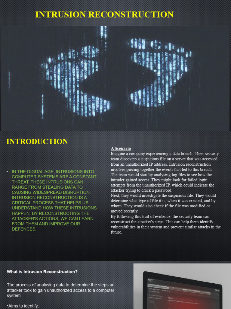 intrusion reconstruction | PDF | Security | Computer Security