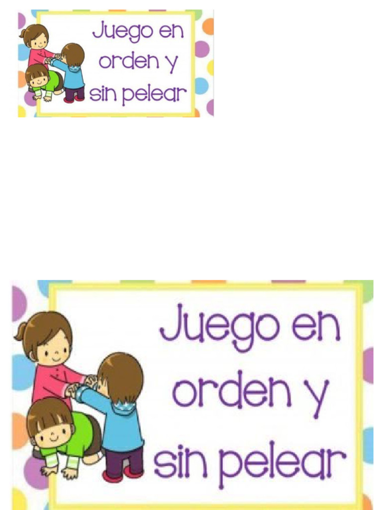 Juego en Orden y Sin Pelear | PDF