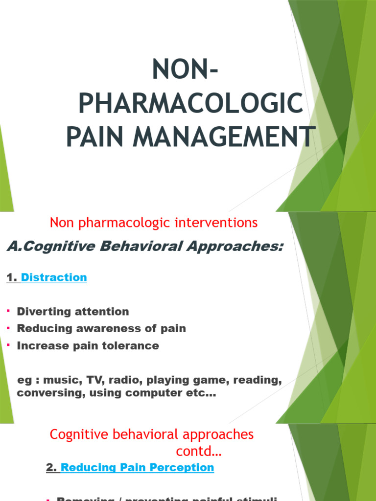 Non Pharmacologic Pain MGT | PDF | Pain | Acupressure