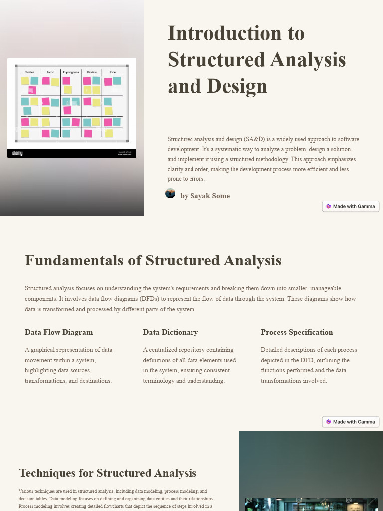Introduction To Structured Analysis and Design | PDF | Data Model ...