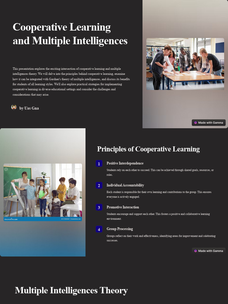 Cooperative Learning and Multiple Intelligences | PDF | Learning ...