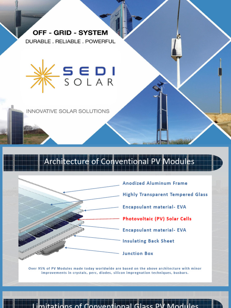 Innovative SEDI Solar PV Module Solutions | PDF | Photovoltaics | Solar ...
