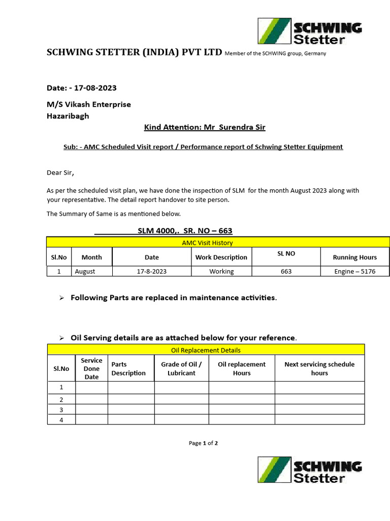 Amc Letter Malti Enterprises | PDF | Mechanical Engineering ...