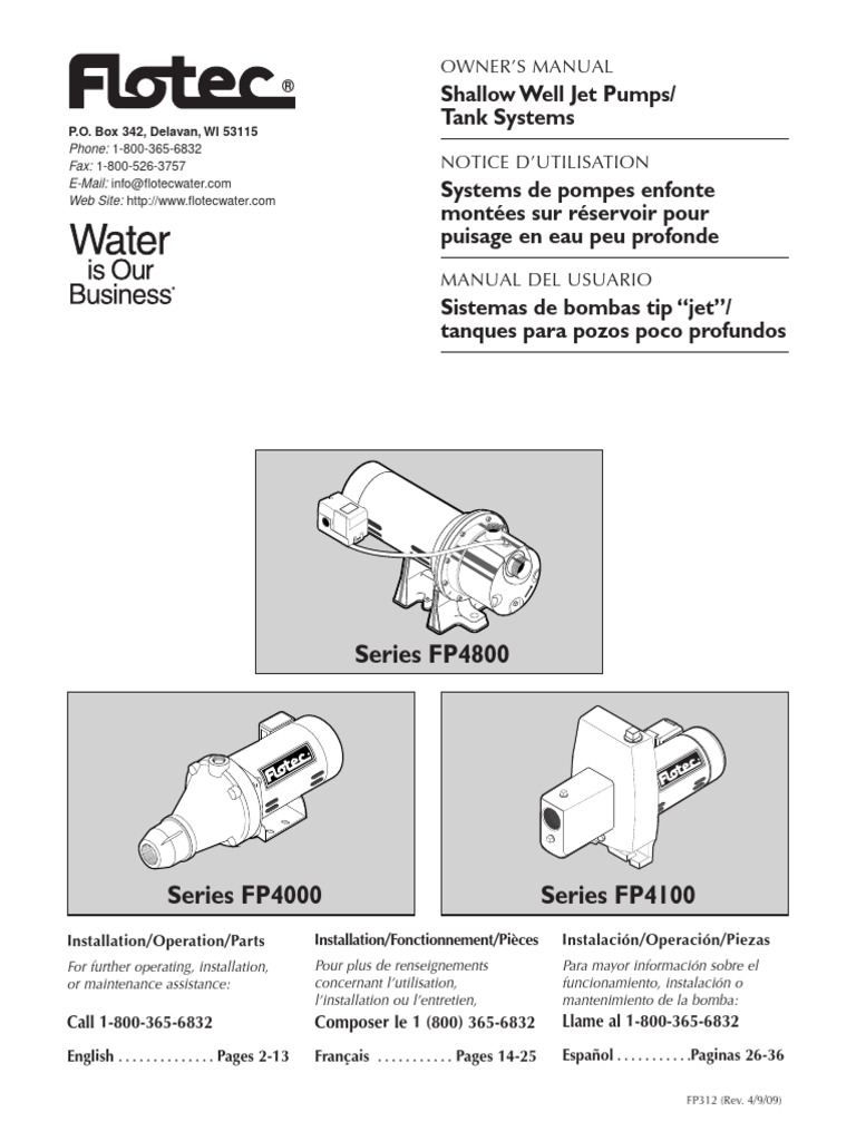Flotec 39268 | PDF | Pump | Pipe (Fluid Conveyance)