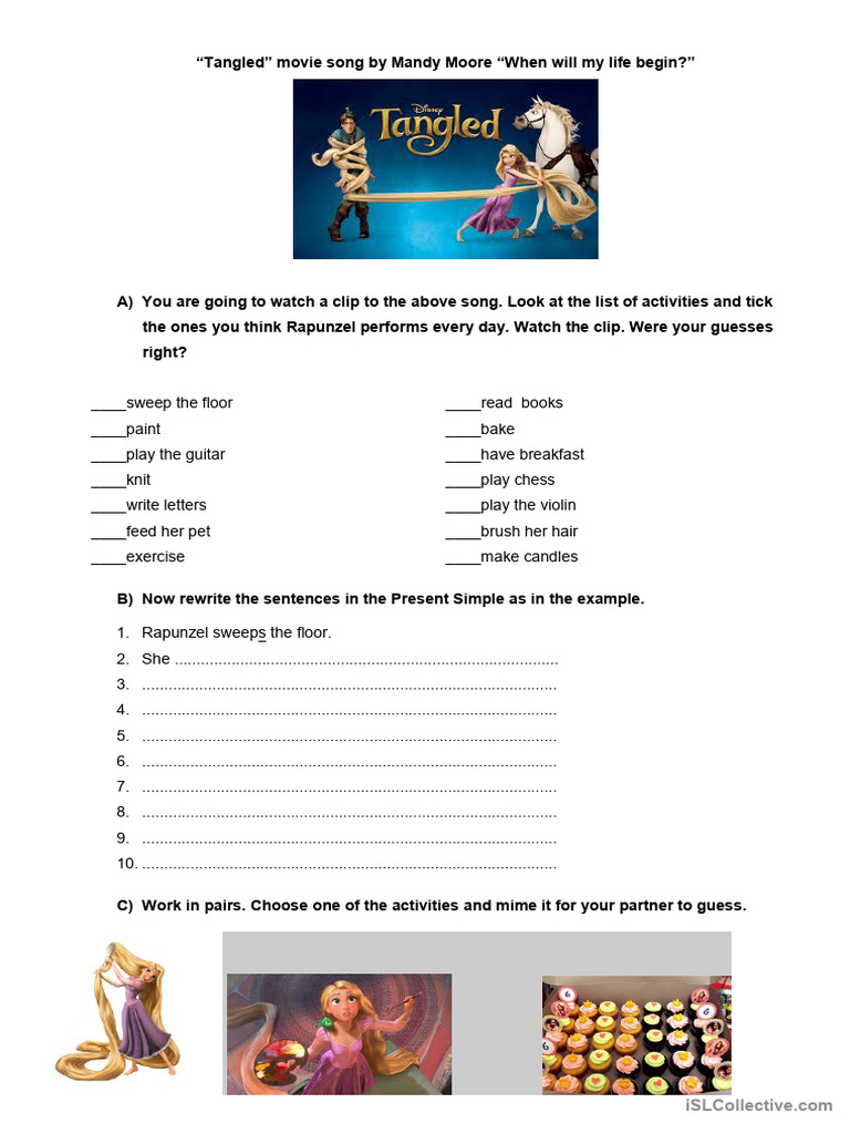 Tangled Movie Song With Video | PDF