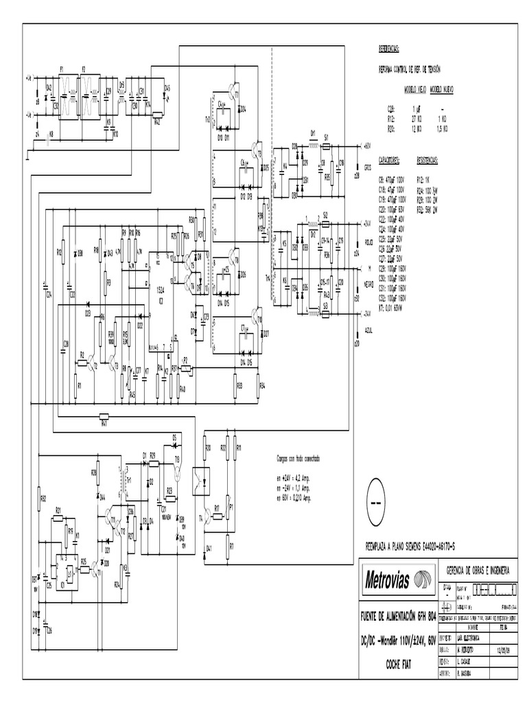 Fuente de Alimentacion 6fh 804 DC-DC Coche Fiat | PDF
