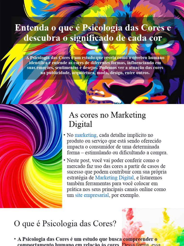 O Marketing Das Cores | PDF | Marketing | Cor