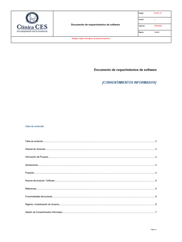 PMOInformatica Documento de Requerimientos de Software Plantilla | PDF ... PMOInformatica Documento de Requerimientos de Software Plantilla | PDF ...