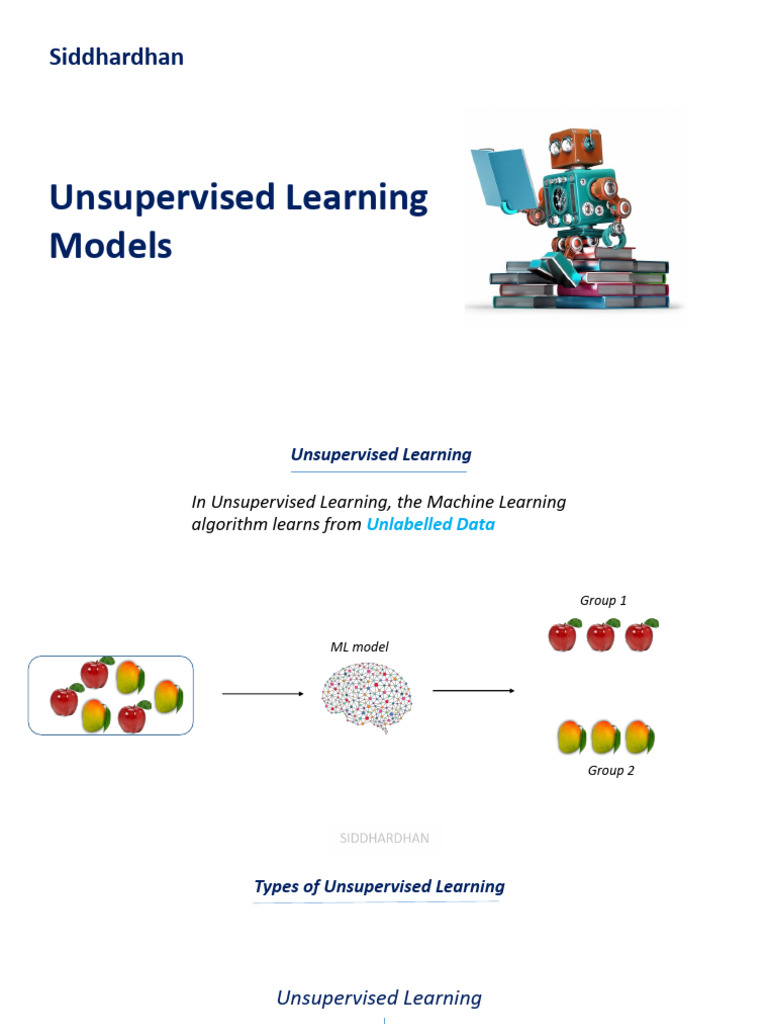 6.3. Unsupervised Machine Learning Models | PDF