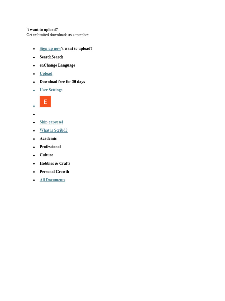 Sign Up Now: Get Unlimited Downloads As A Member | PDF | Scribd | Software