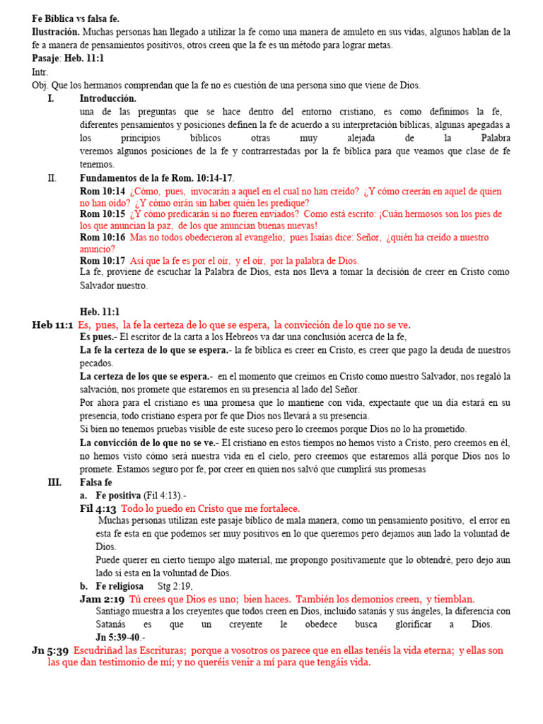 Fe Bíblica vs Falsa Fe | PDF | Fe | Cristo (título)