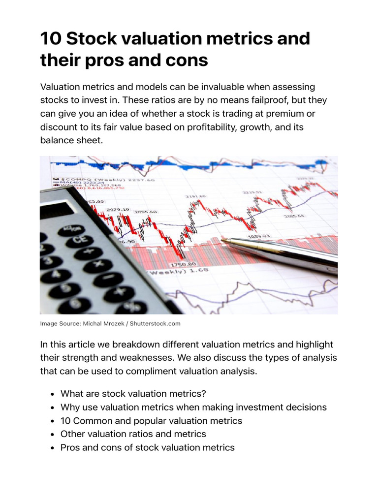 10 Stock Valuation Metrics and Ratios Every Investor Should Know | PDF ...