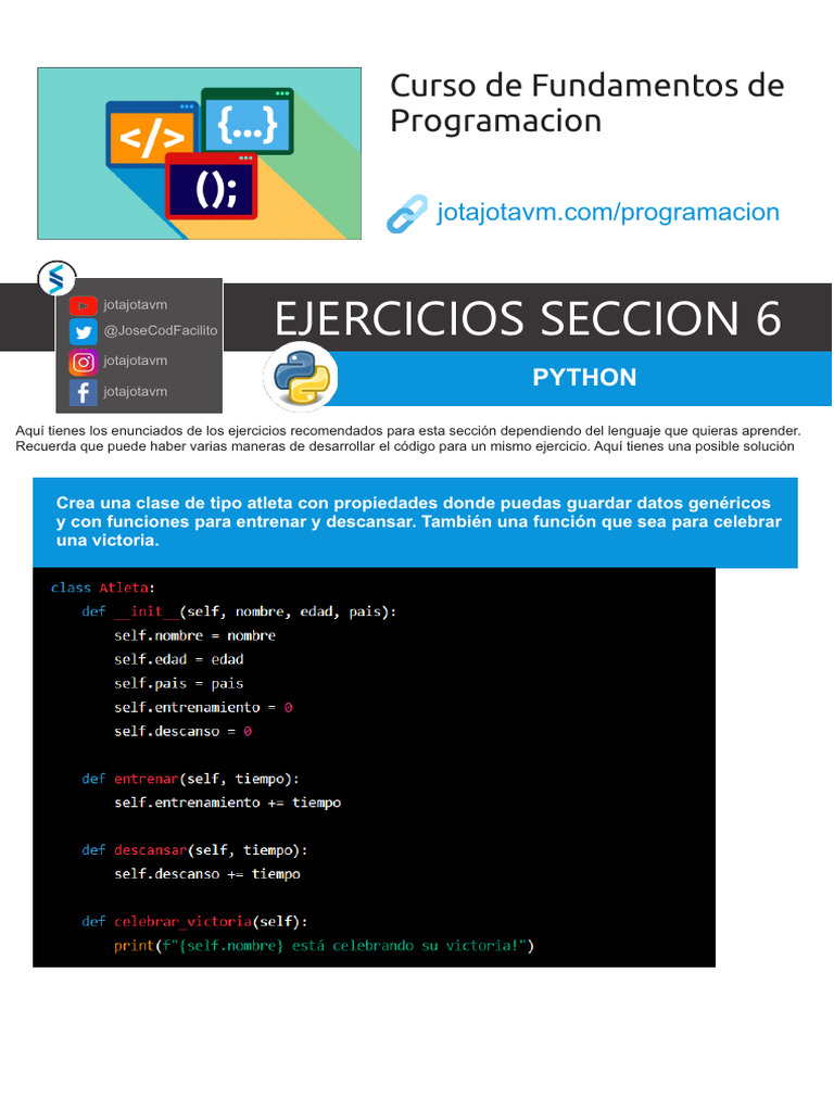 Seccion6+-+Python | PDF | Lenguaje de programación | Python (lenguaje ...
