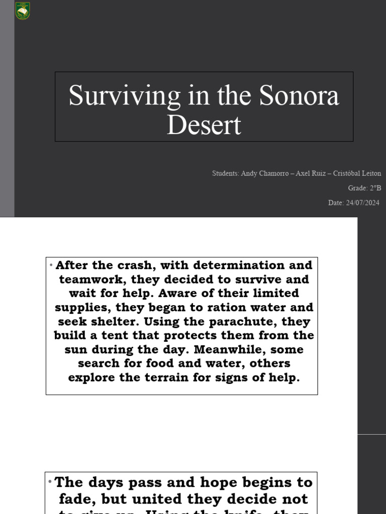 Surviving in Desert | PDF