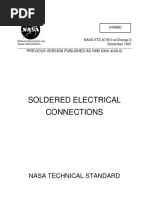 NASA Soldered Connections Standard | PDF | Solder | Soldering