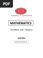 Grade 12 Math Exam Prep Guide | PDF | Function (Mathematics ...