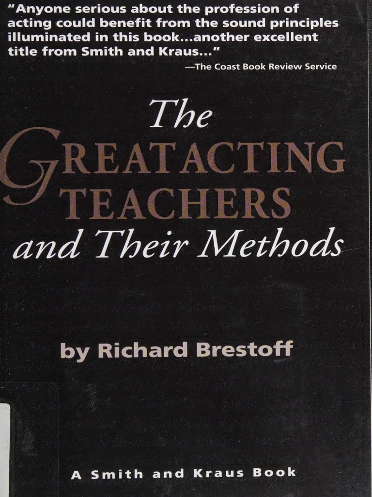 The Great Acting Teachers and Their Methods - Brestoff, Richard - 1995 ...