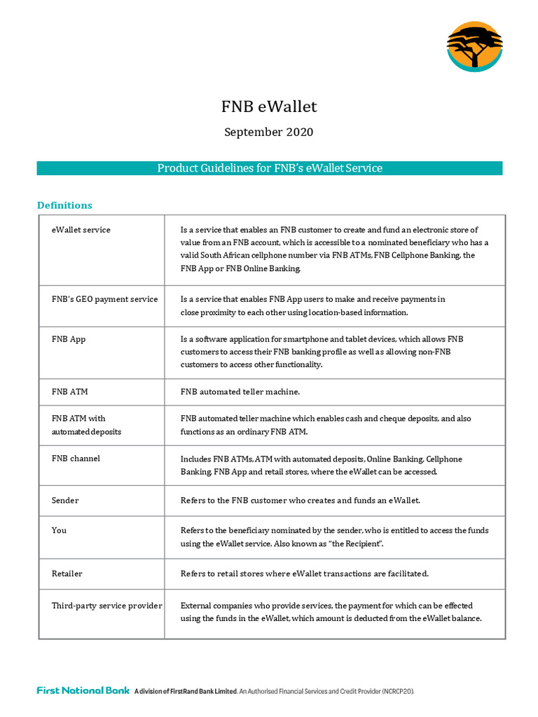Ewallet Services Product Guidelines | PDF | Automated Teller Machine ...