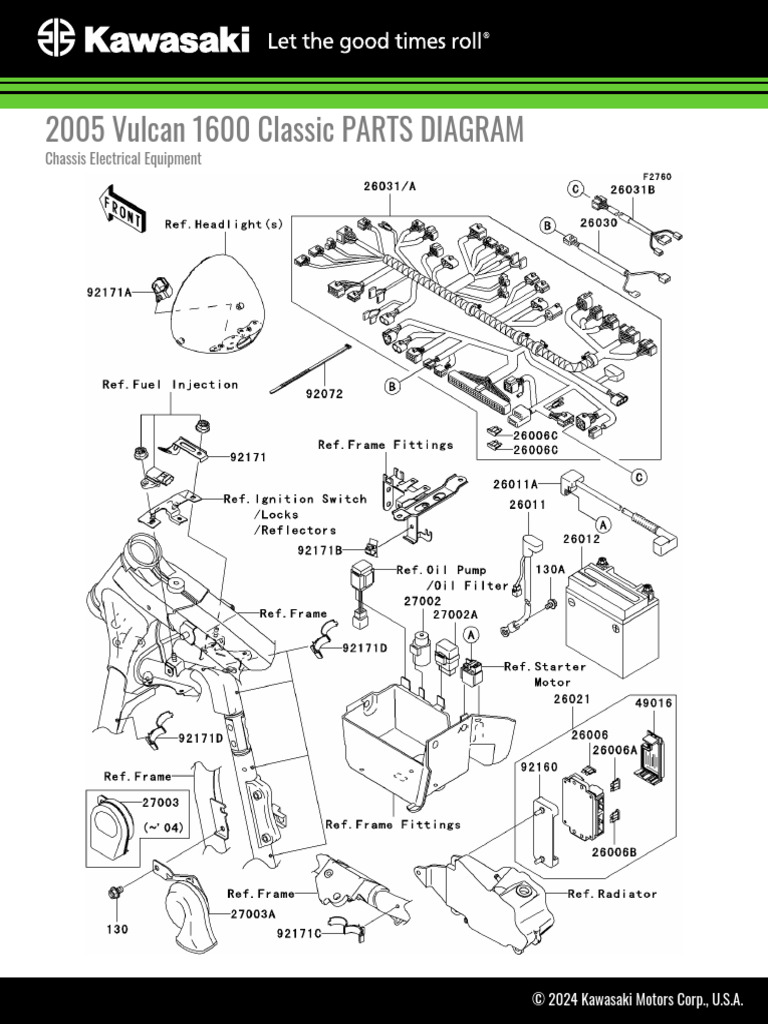 2005 Vulcan 1600 Classic Parts List | PDF | Science & Mathematics ...