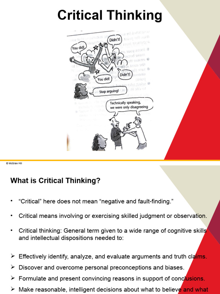Critical Thinking - Definition and Barriers ( | PDF | Critical Thinking ...
